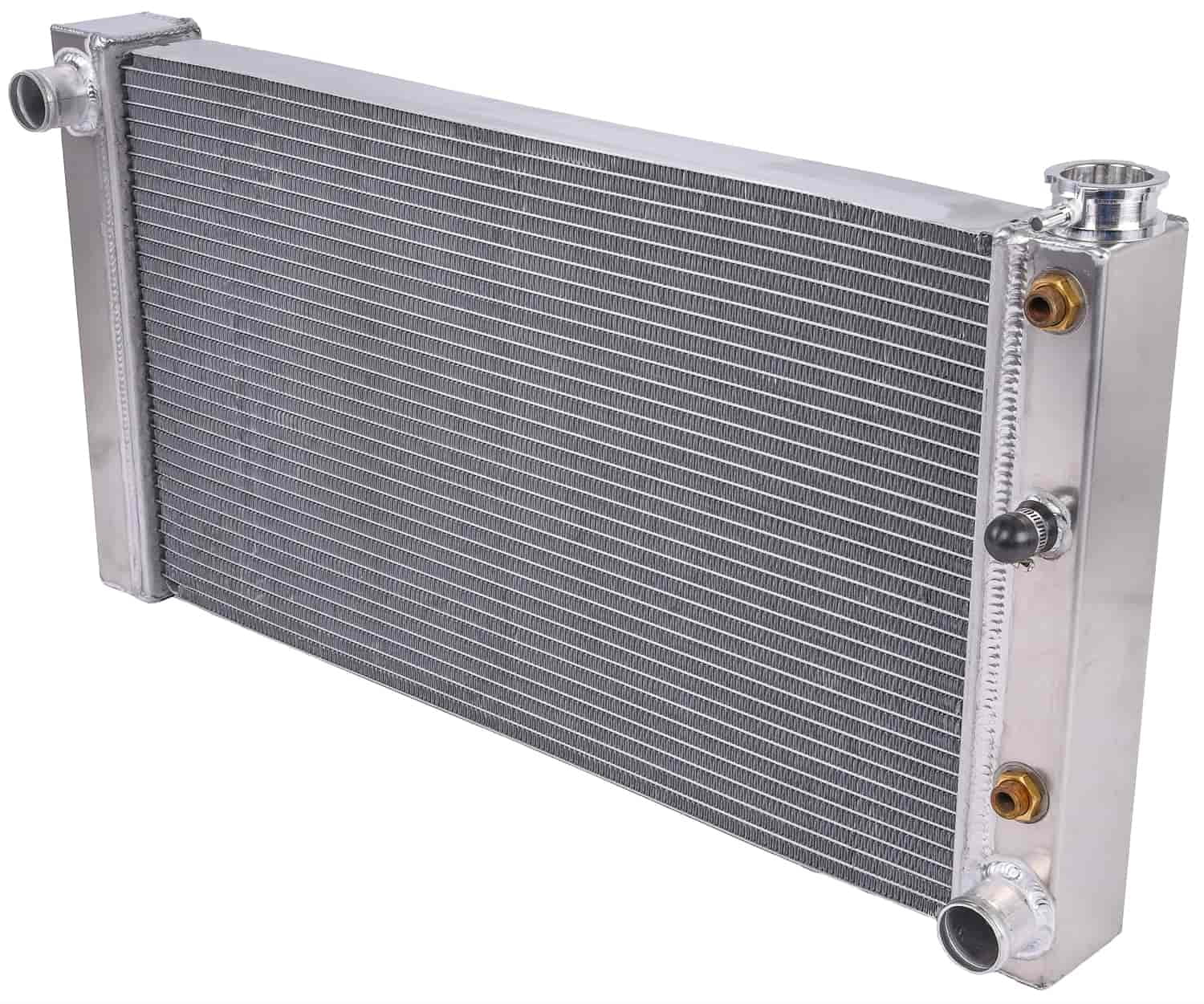 JEGS 51955 Ready Fit Aluminum Radiator 1982-1993 S10 V8 Conversion ...