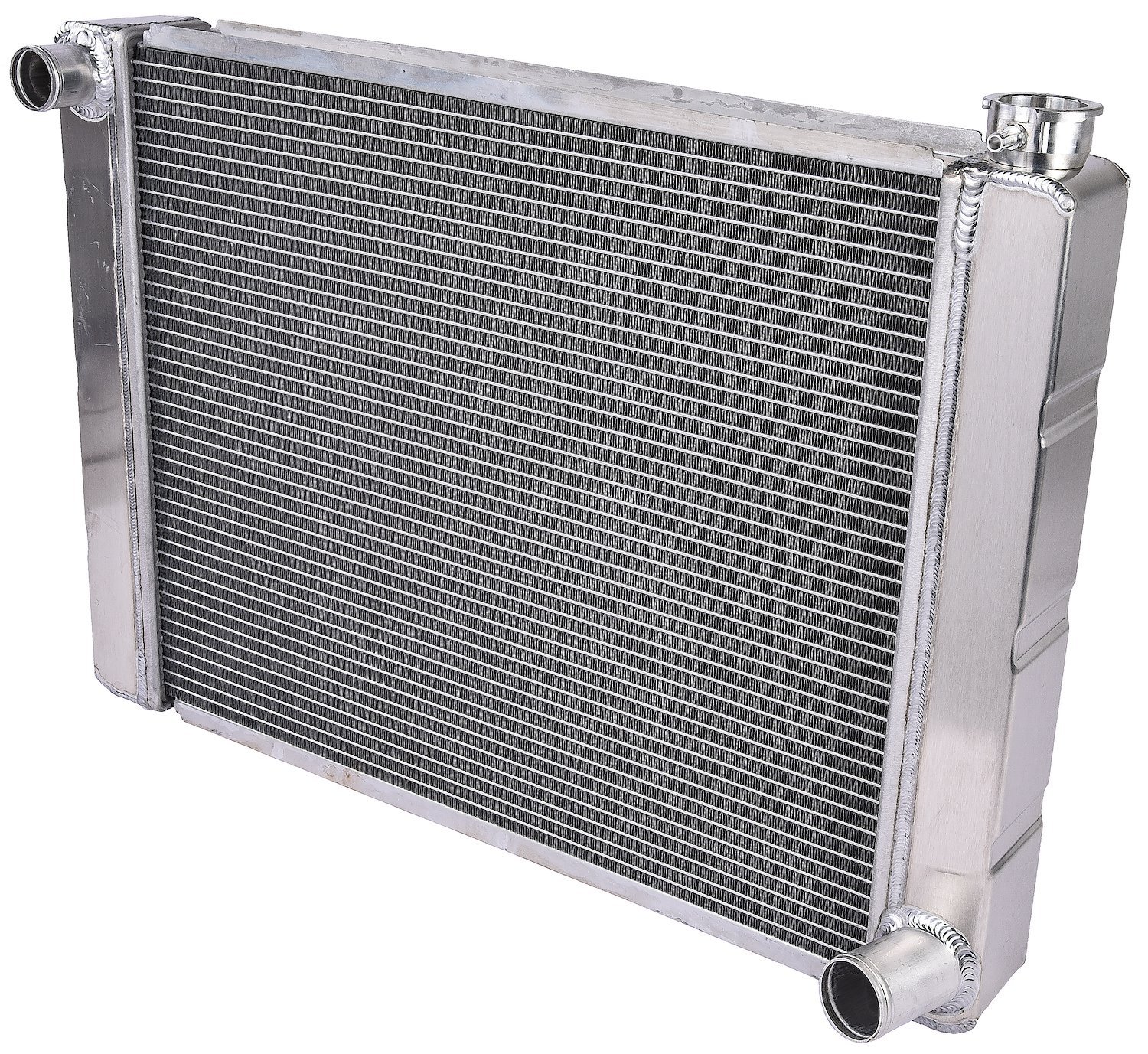 JEGS 51970 Triple Pass Radiator 2 Row 2.25 Core 1-1/2 Top Inlet 1-3/4 ...