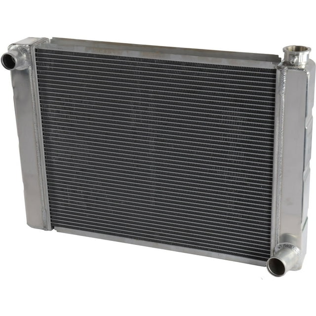 JEGS 51970 Triple Pass Radiator 2 Row 2.25 Core 1-1/2 Top Inlet 1-3/4 ...