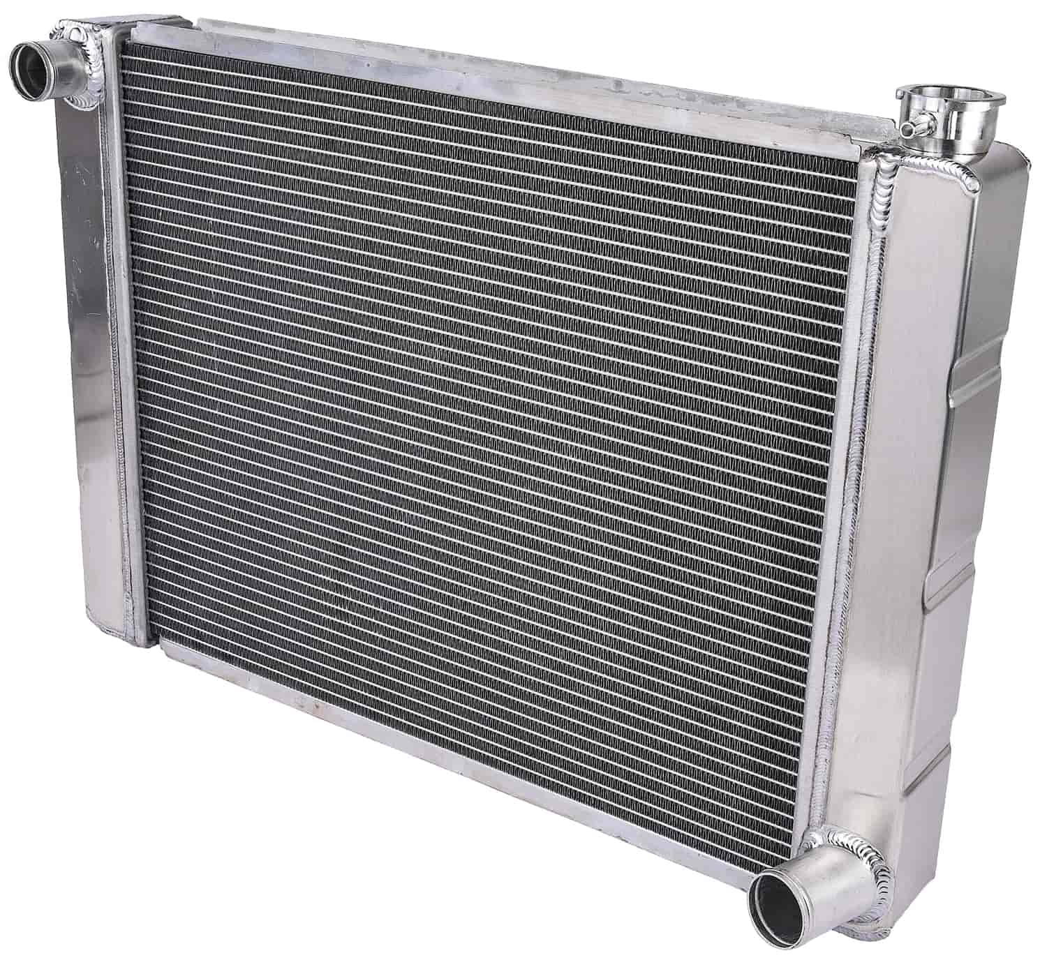 JEGS 51971 Triple Pass Radiator 2 Row 2.25 Core 1-1/2 Top Inlet 1-3/4 ...