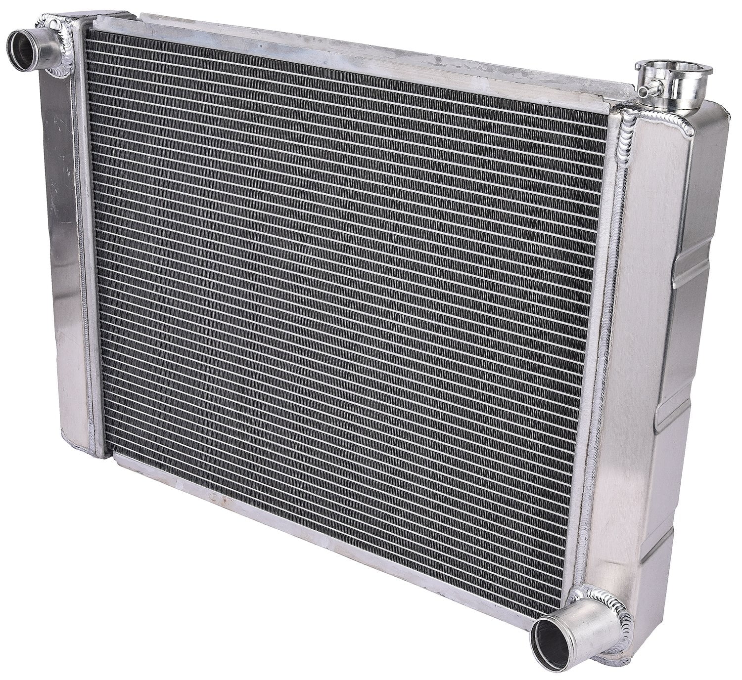 JEGS 51972 Triple Pass Radiator 2 Row 2.25 Core 1-1/2 Top Inlet 1-3/4 ...