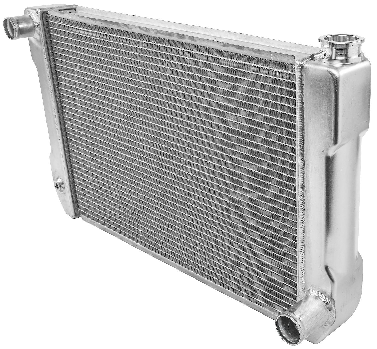 JEGS 52000 Chevy/GM-Style Aluminum Radiator Crossflow 2 Row 1 in. Core ...