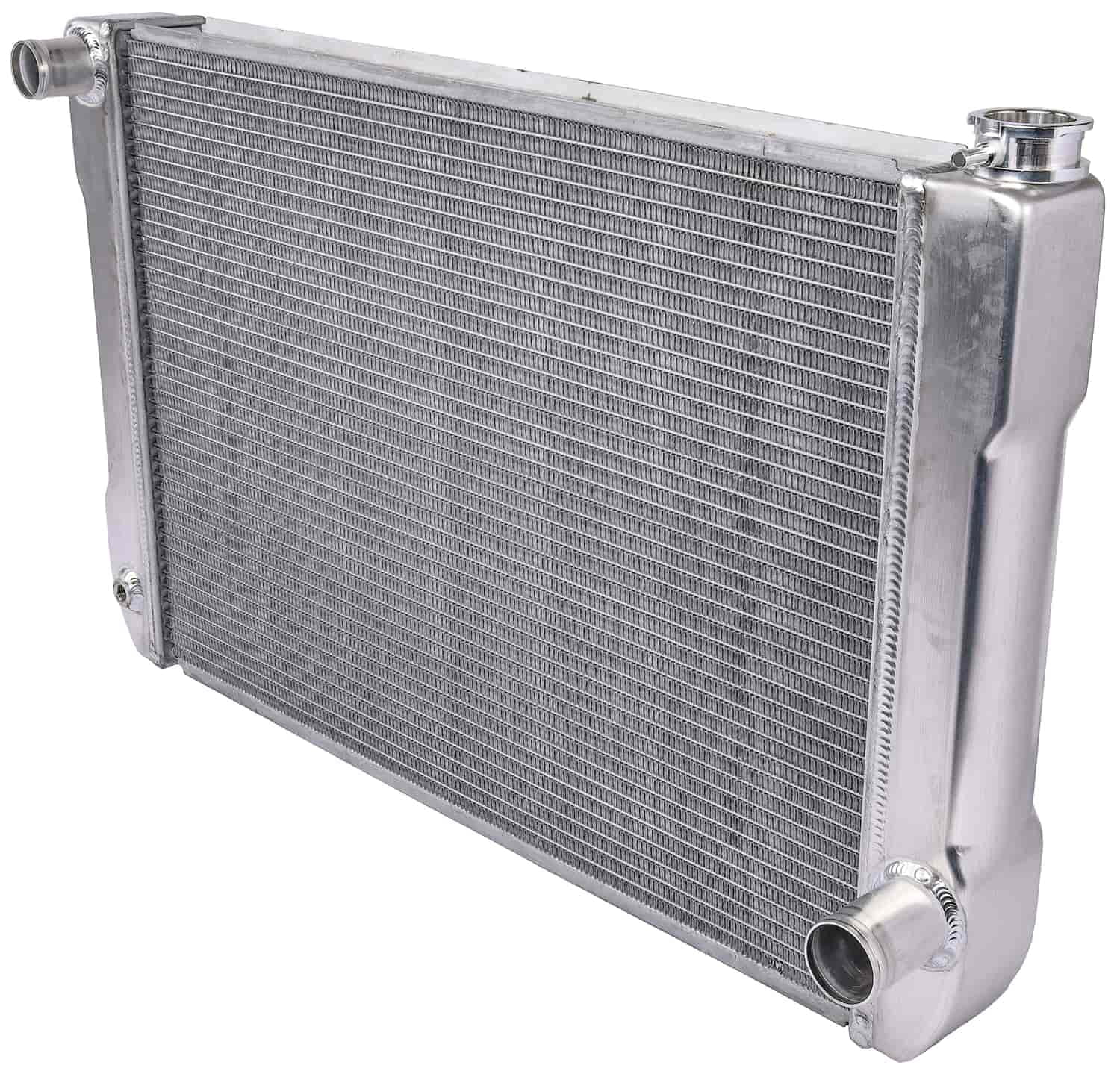 JEGS 52009 Chevy/GM-Style Aluminum Radiator Crossflow 2 Row 1 in. Core ...