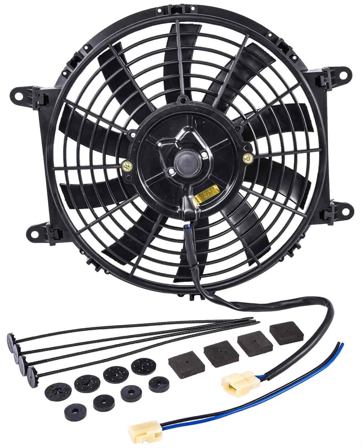 JEGS 52100 Universal Electric Fan 10 in. Diameter S-Blade Reversible ...
