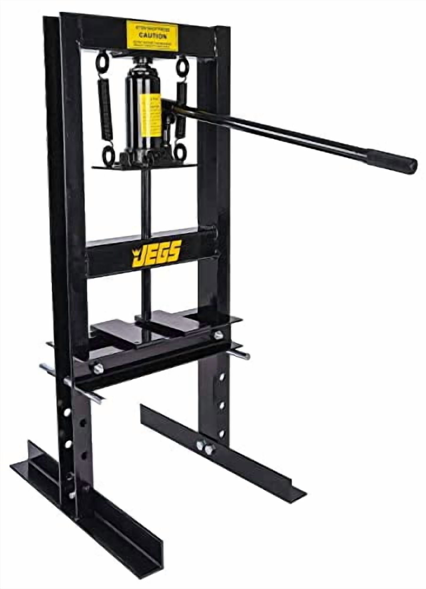 JEGS 6 Ton Hydraulic Shop Press - Lever-Action, Top Hydraulic Press ...