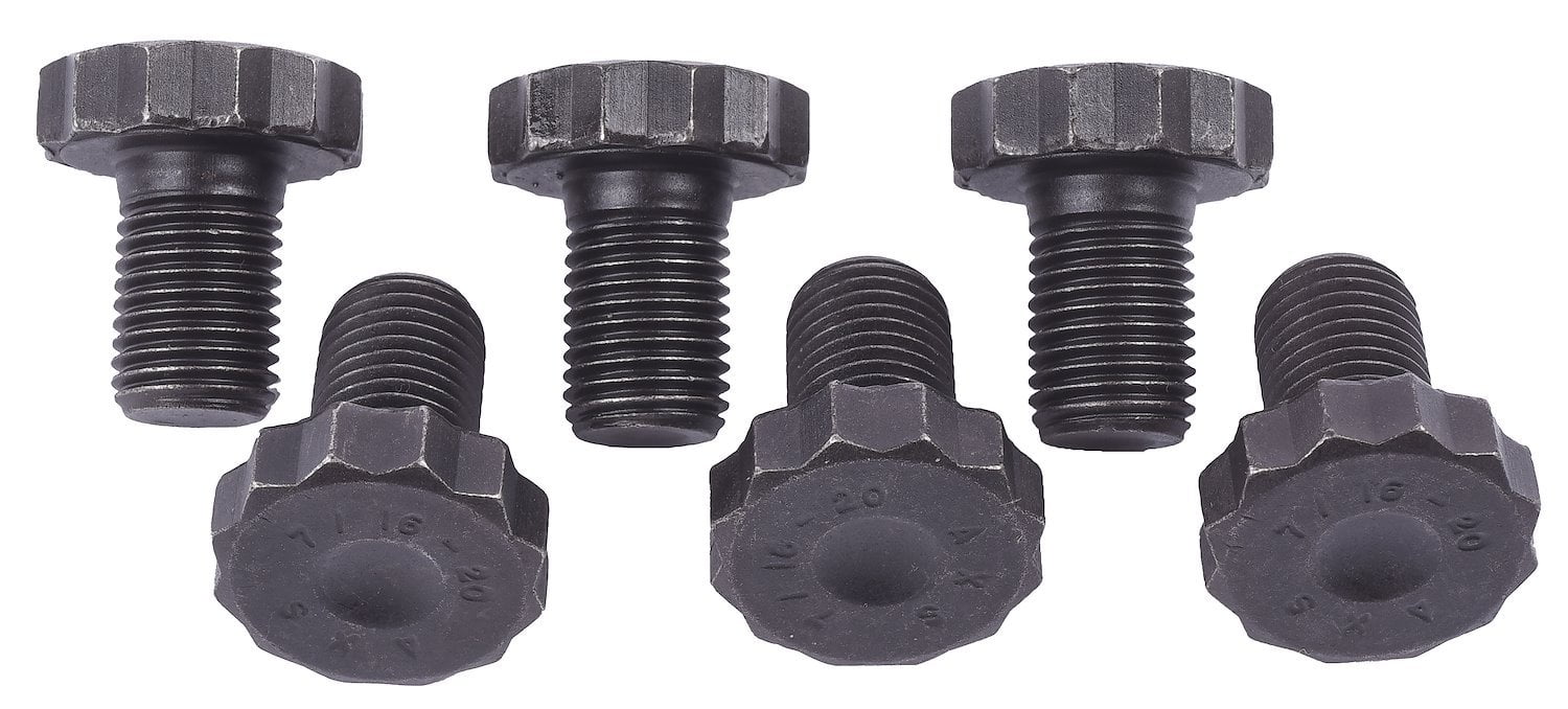 JEGS 601210 Flexplate Bolts Fits Chevy 90-Degree V6 & 265-454 V8 with 2 ...