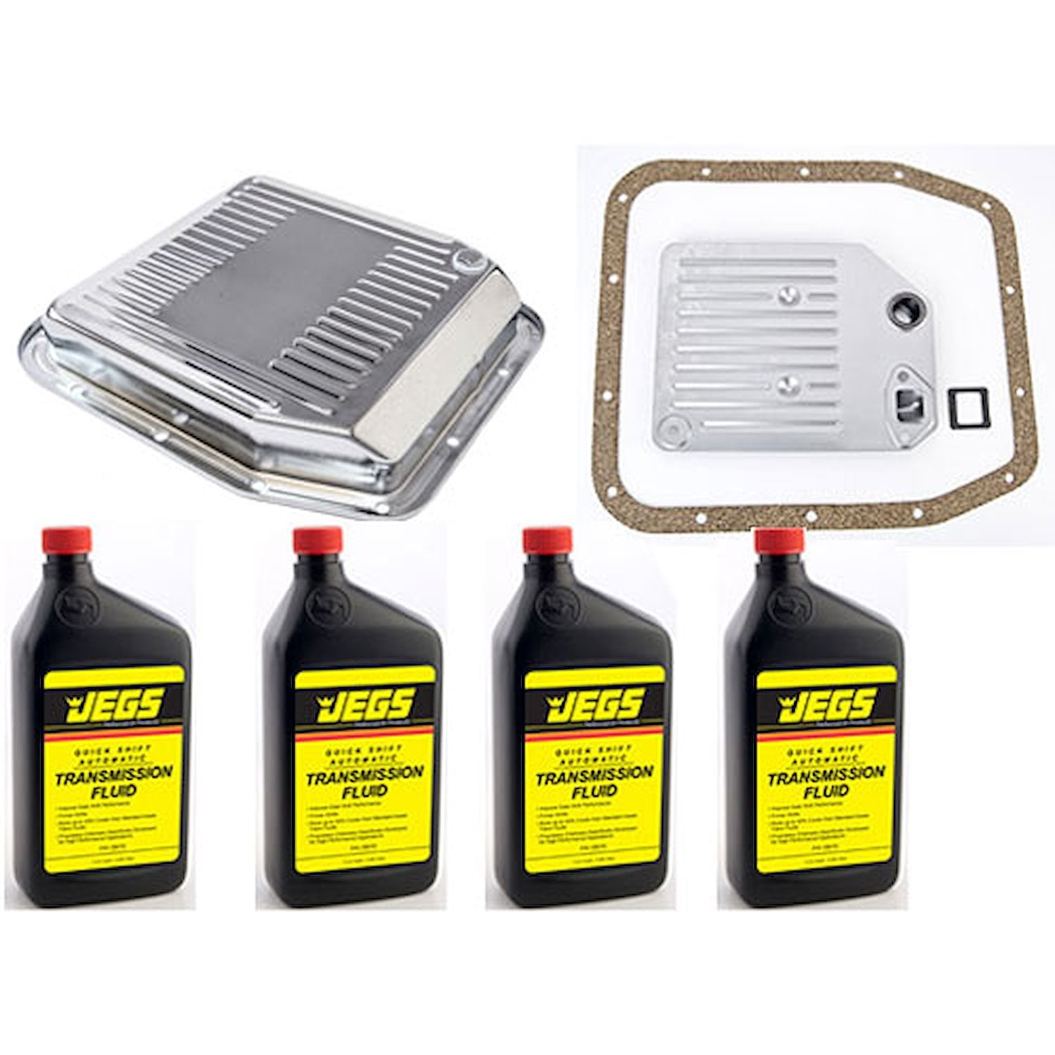 JEGS 60185K Automatic Transmission Pan Kit Fits Ford AOD Includes: Ford ...