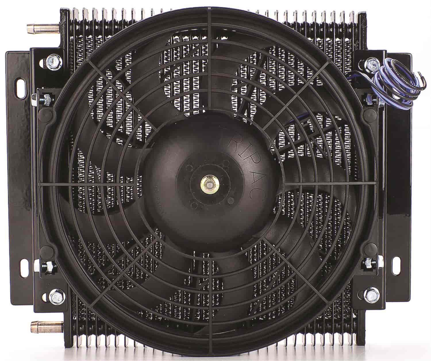 JEGS 60346 High Performance Transmission Cooler 30 000 GVW Fan can be ...