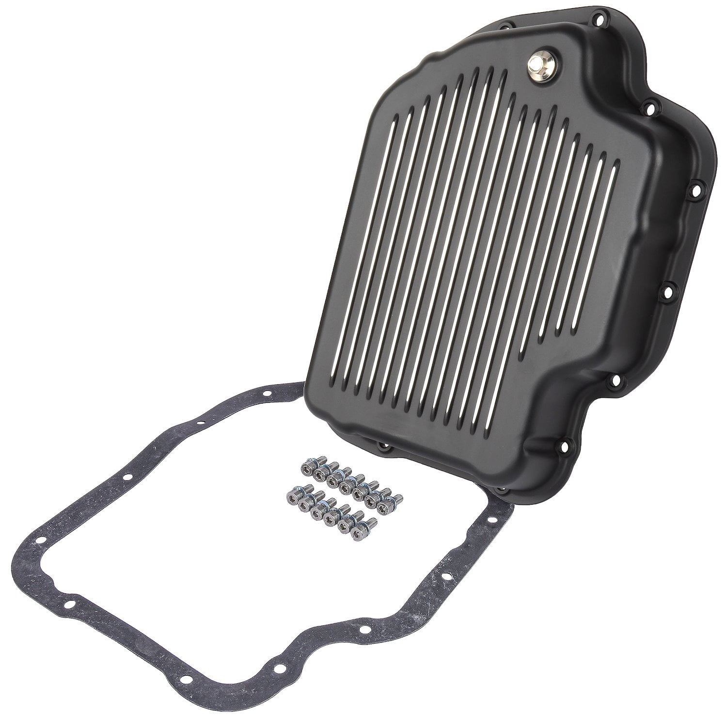 JEGS 61181 Aluminum Transmission Pan GM TH400 Overall Depth: 2-3/8 ...