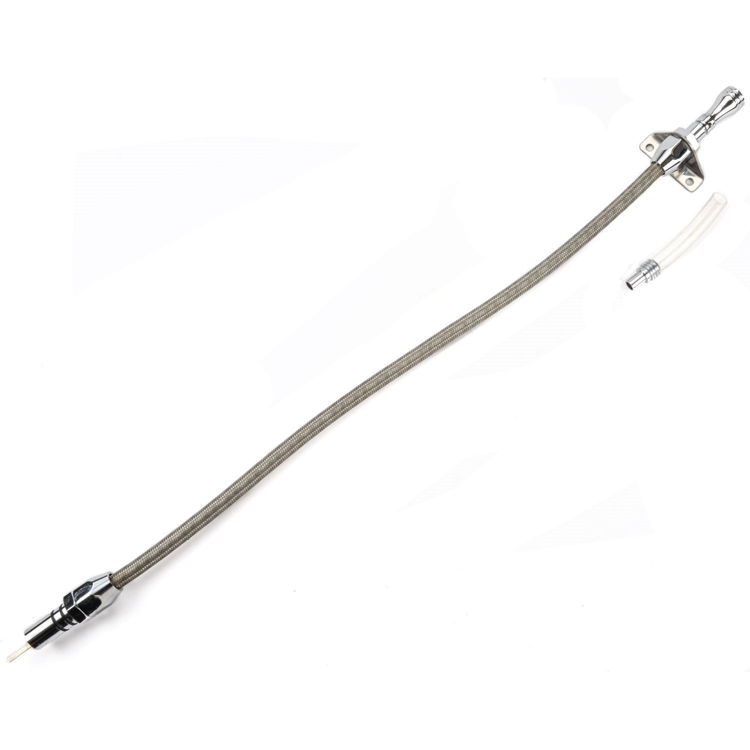 JEGS 61596 Flexible Braided Transmission Dipstick TH700-R4 Firewall ...
