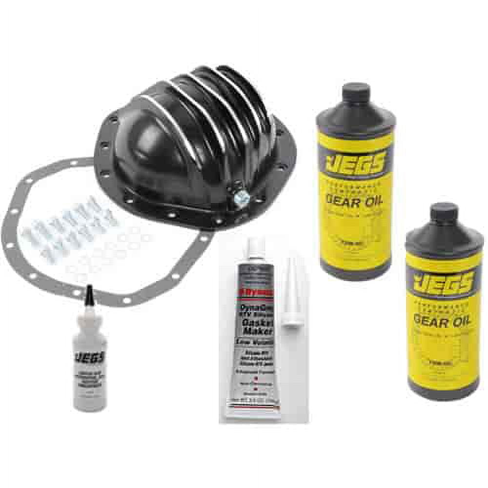 JEGS 62554K Cast Aluminum Differential Cover Kit GM 8.75 in. 12-Bolt ...