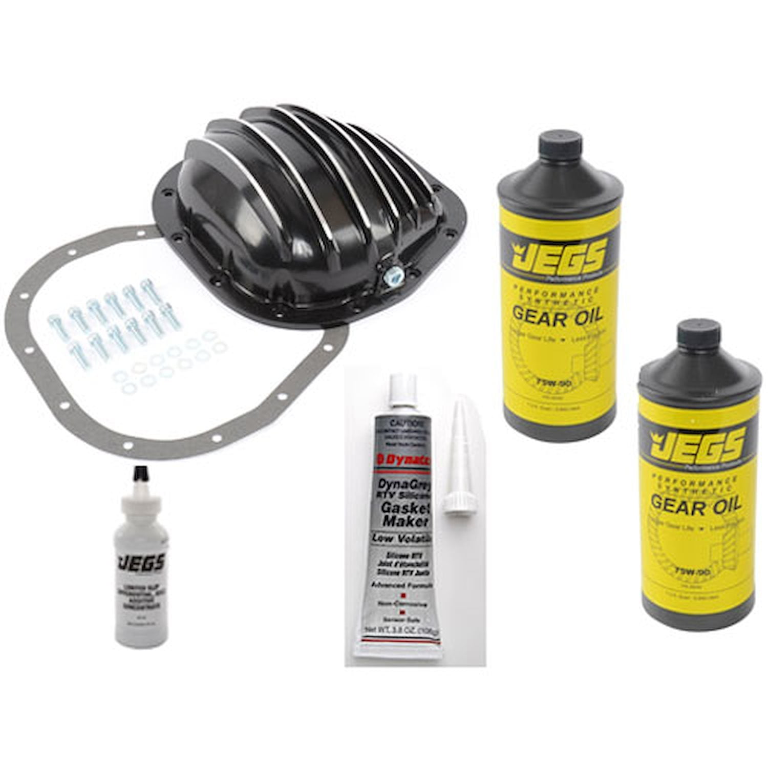 JEGS 62556K Cast Aluminum Differential Cover Kit Ford 10.25 in. & 10.5 ...