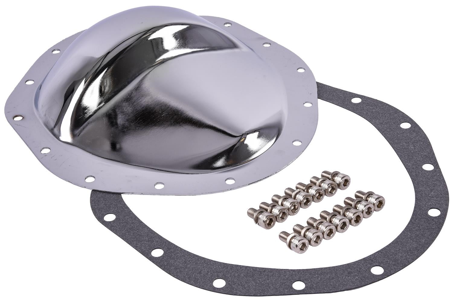 JEGS 62576 Chrome Differential Cover GM 9.5 in. 14-Bolt Chrome-Plated ...