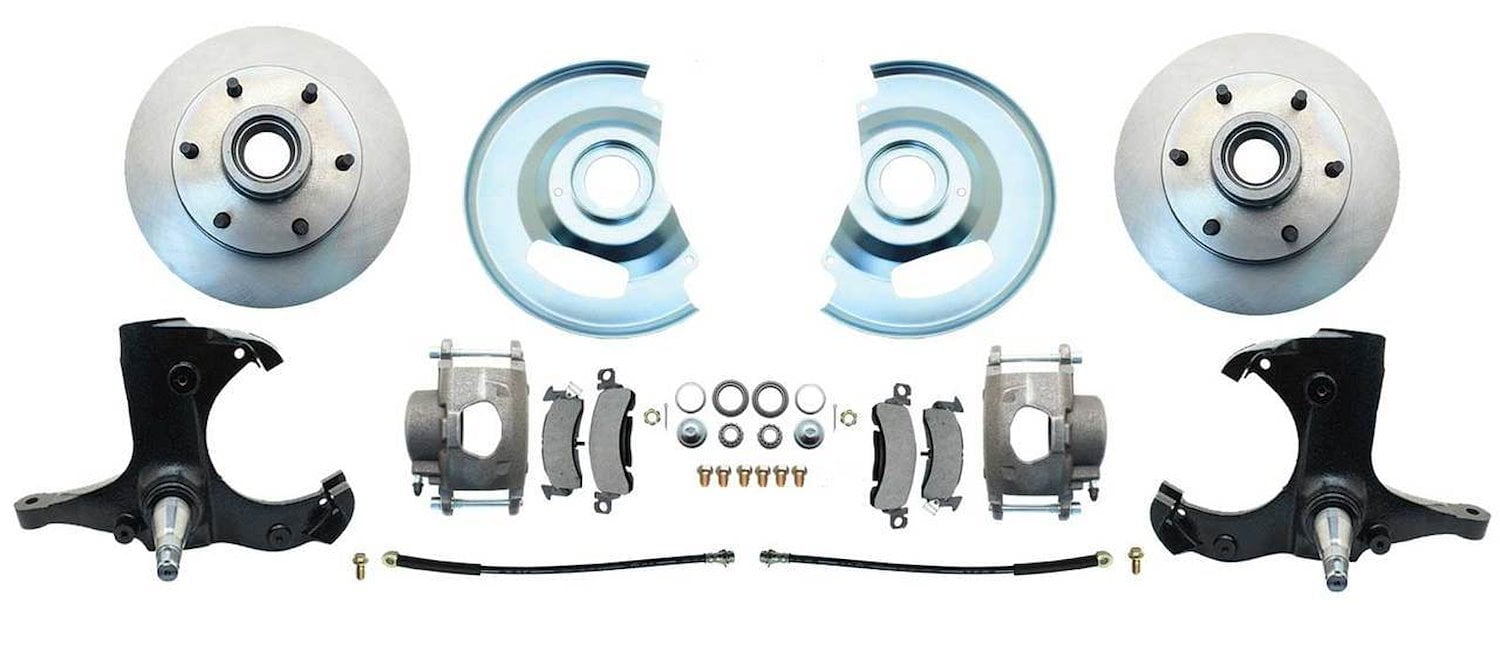 JEGS 630118 Front Full Wheel Non-Power Disc Brake Kit 1963-1970 Chevy ...
