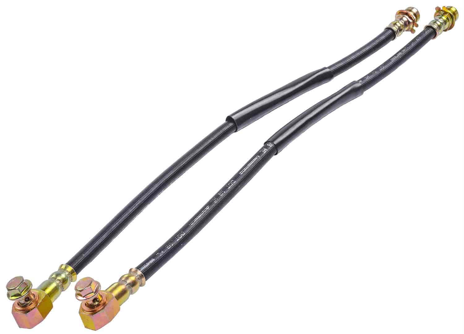 JEGS 630460 Front Disc Brake Caliper Hose Kit Universal Fitment 7/16 in ...