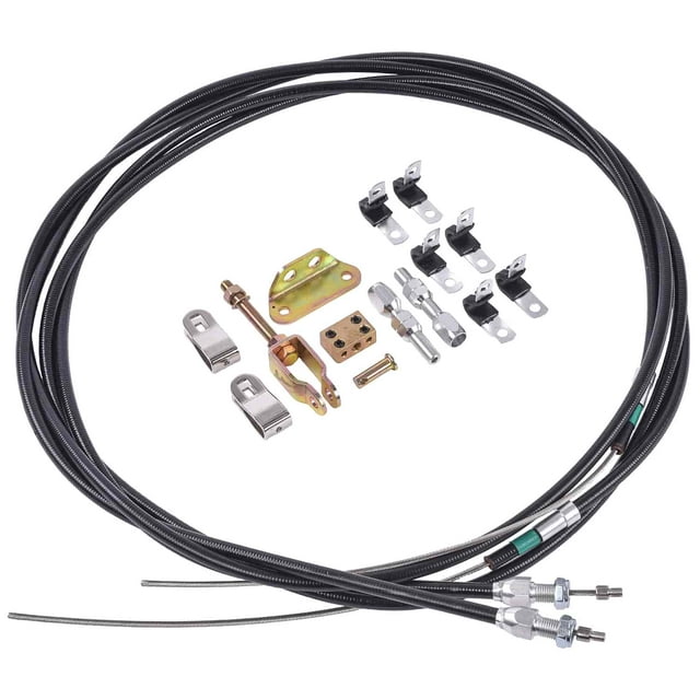 JEGS 630583 Universal Emergency Brake Cable Kit Works w/ Disc or Drum ...
