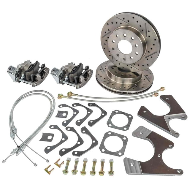 JEGS 630615 Performance GM Rear Disc Brake Conversion Kit with Raw ...