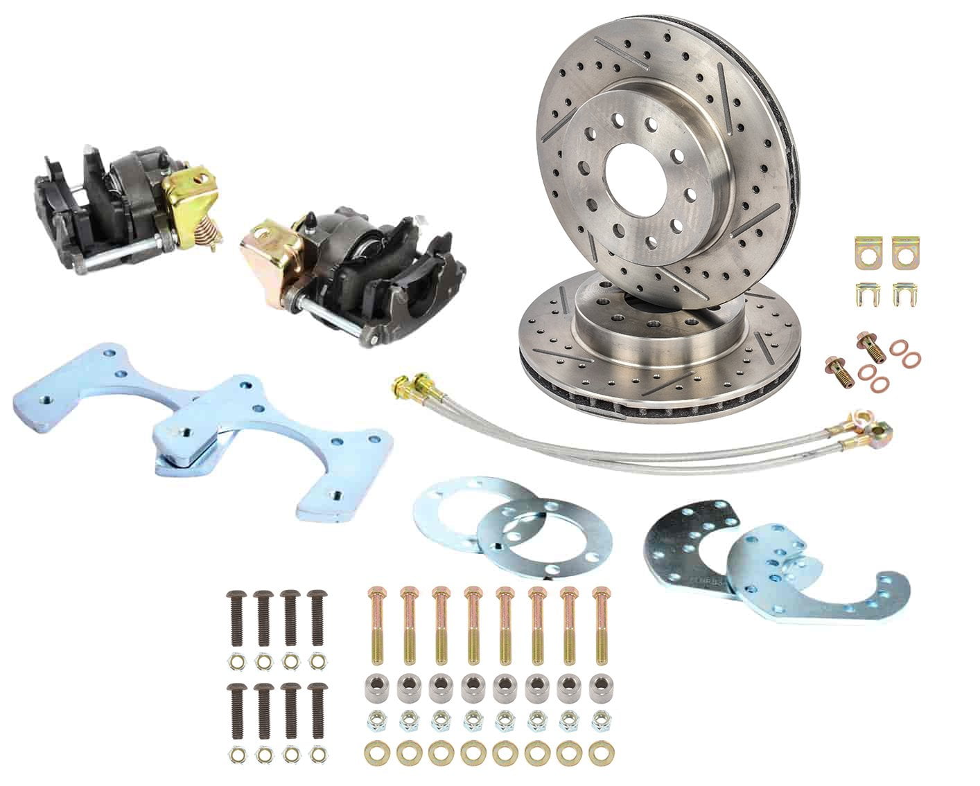 JEGS 630642 Rear End Disc Brake Conversion Kit Mopar 8-3/4 (A B E Body ...