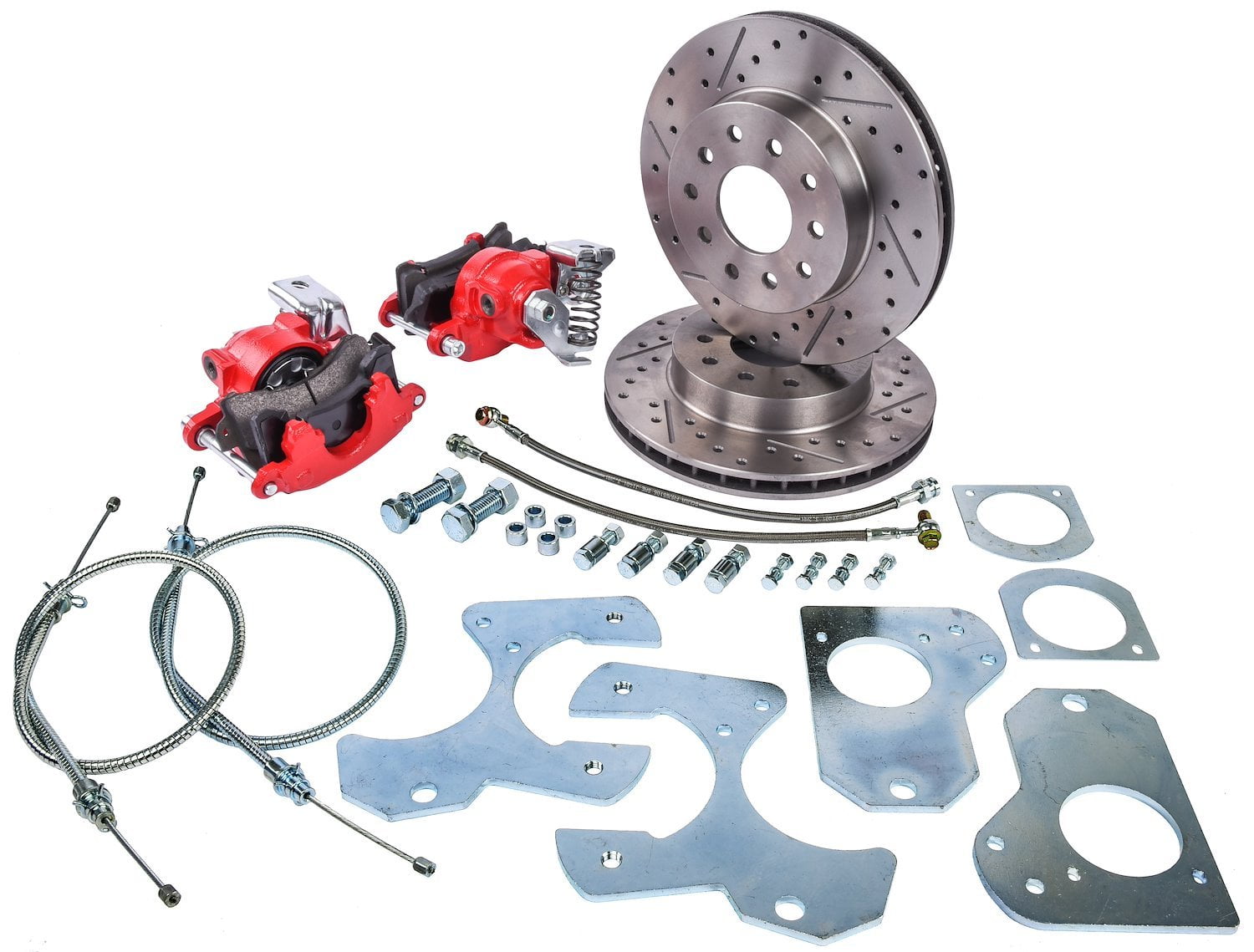 JEGS 631476 GM 10 & 12 Bolt Rear Disc Brake Conversion Kit Fits Select ...