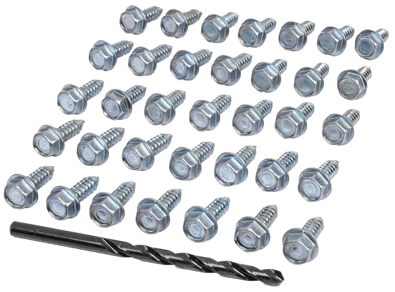 JEGS 65042 Wheel-to-Tire Screw Kit Silver Made in the USA Includes: (35 ...