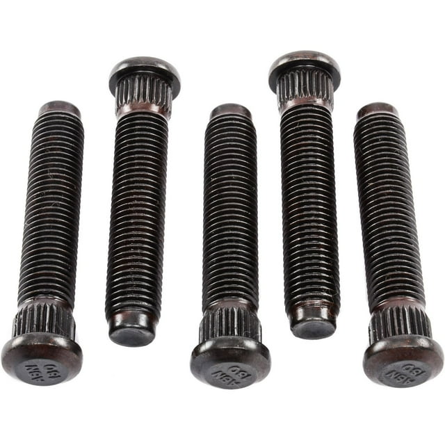 JEGS 65130 Press-In Wheel Studs M12-1.5 Thread x 2-1/2 Long x .509 ...