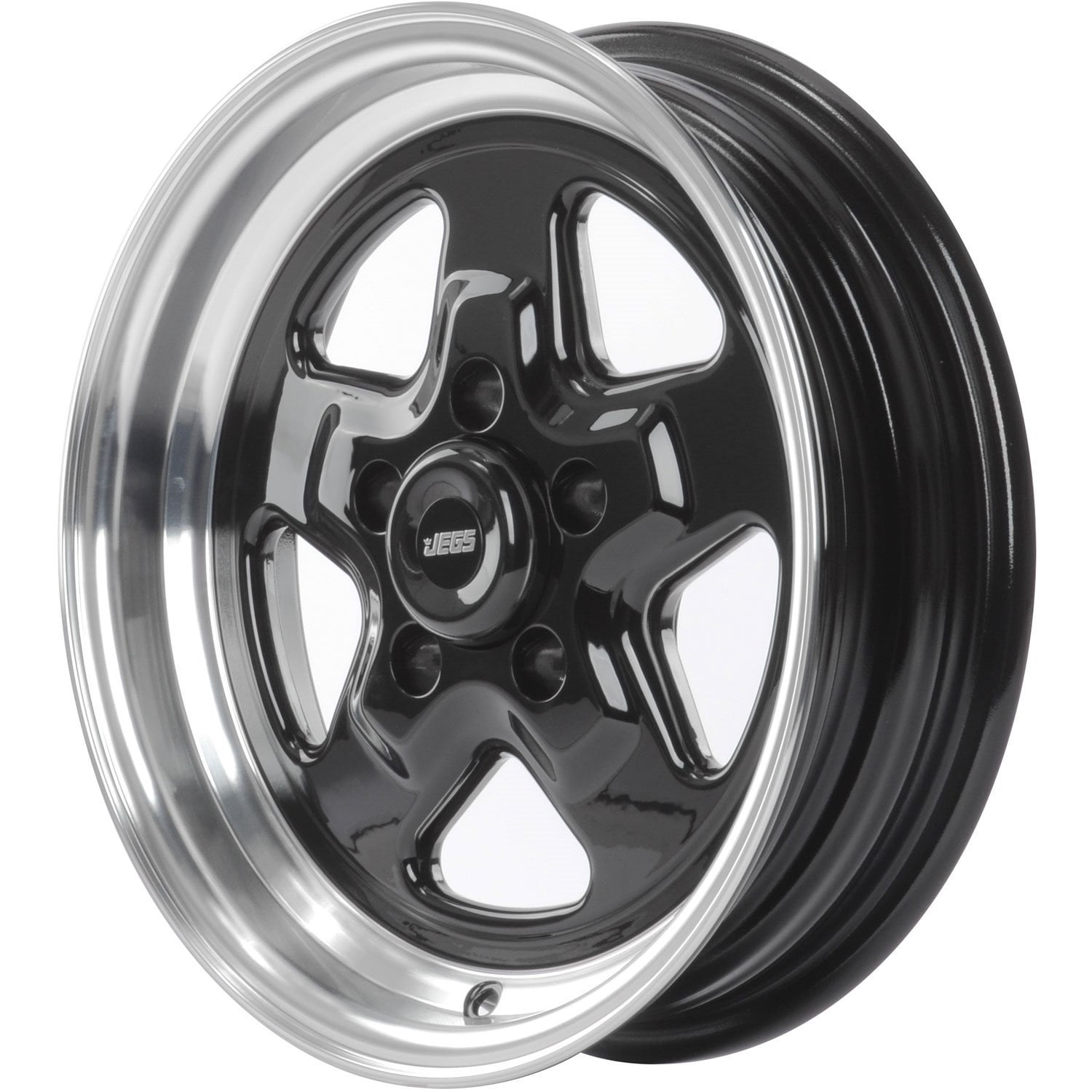 JEGS 66152 Sport Star 5-Spoke Wheel Size: 15 x 4 Bolt Pattern: 5 x 4.50 ...