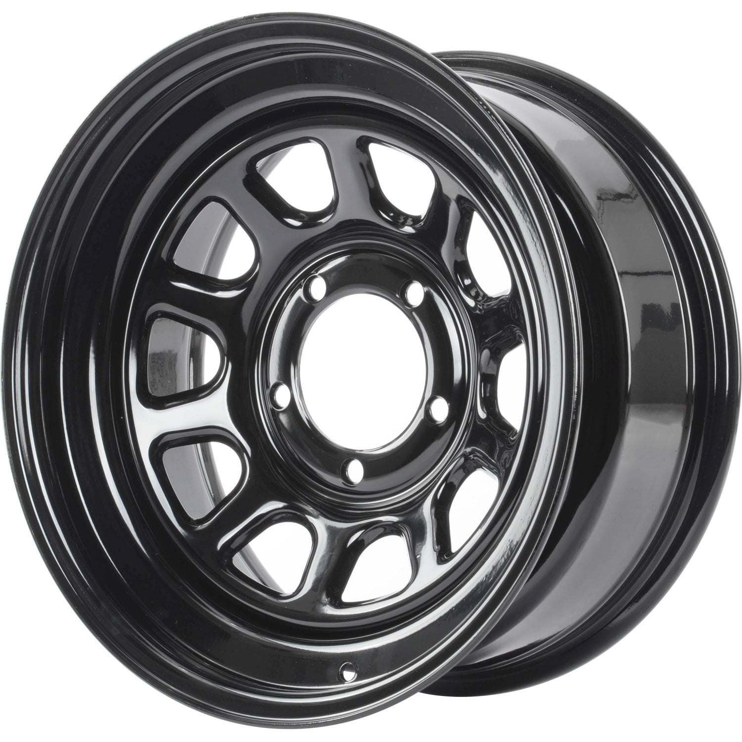 Vision 84 D Window Steel Wheel Rim 17x8 5x5.5" -12mm Gloss Black 17 ...