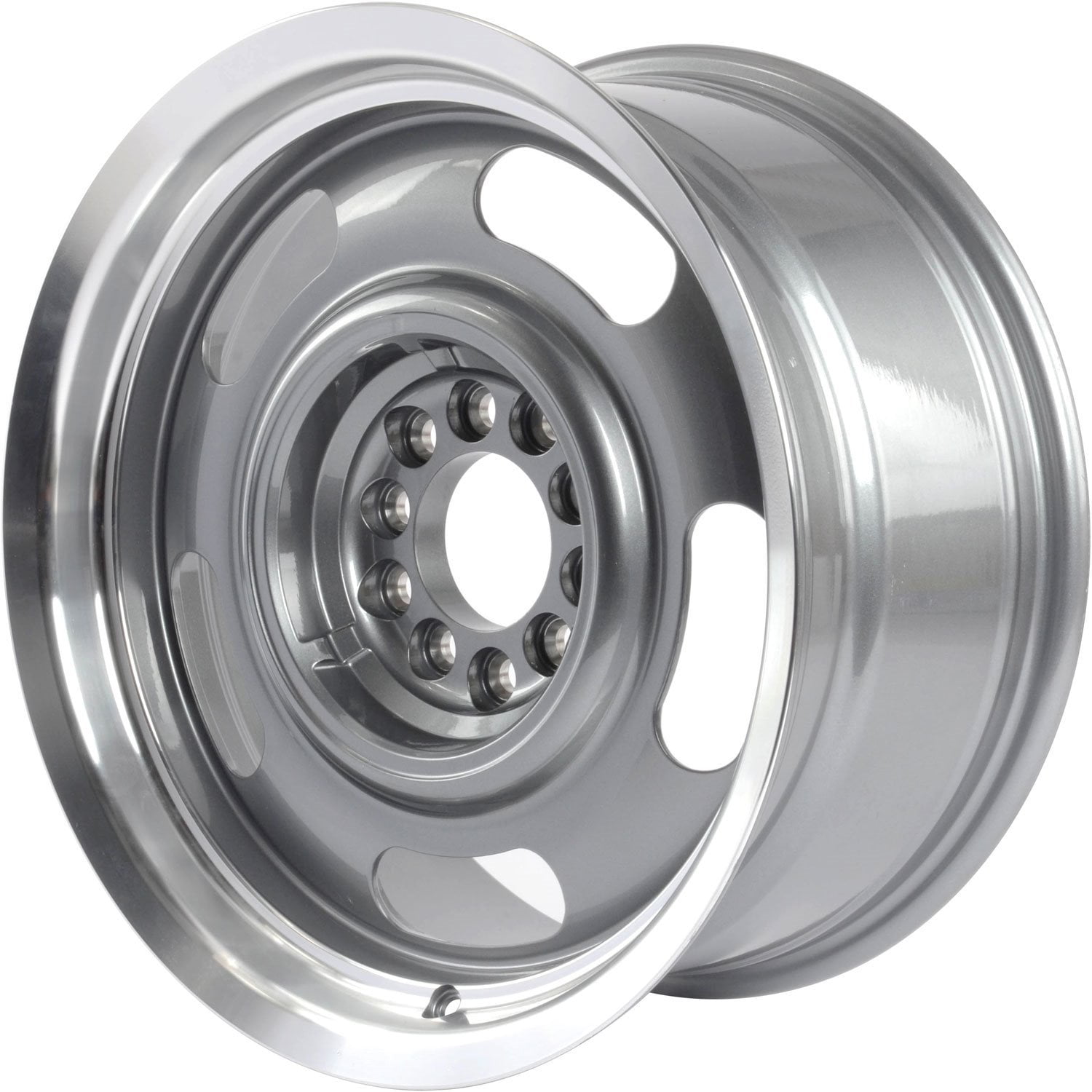 JEGS 681242 Aluminum Rally Wheel Size: 17 x 8 Bolt Pattern: 5 x 4.50 ...