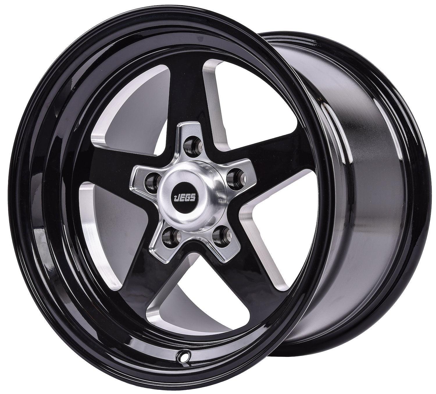JEGS 681275 SSR Star 15x10" Wheel, 5x4.50 Bolt Pattern, Gloss Black ...