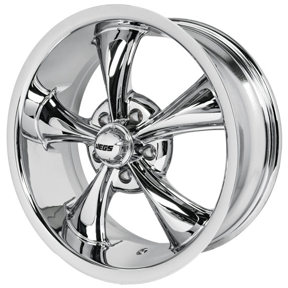 JEGS 681361 Resto-Rod Wheel Size: 18 x 9.5 Bolt Pattern: 5 x 4.75 Back ...