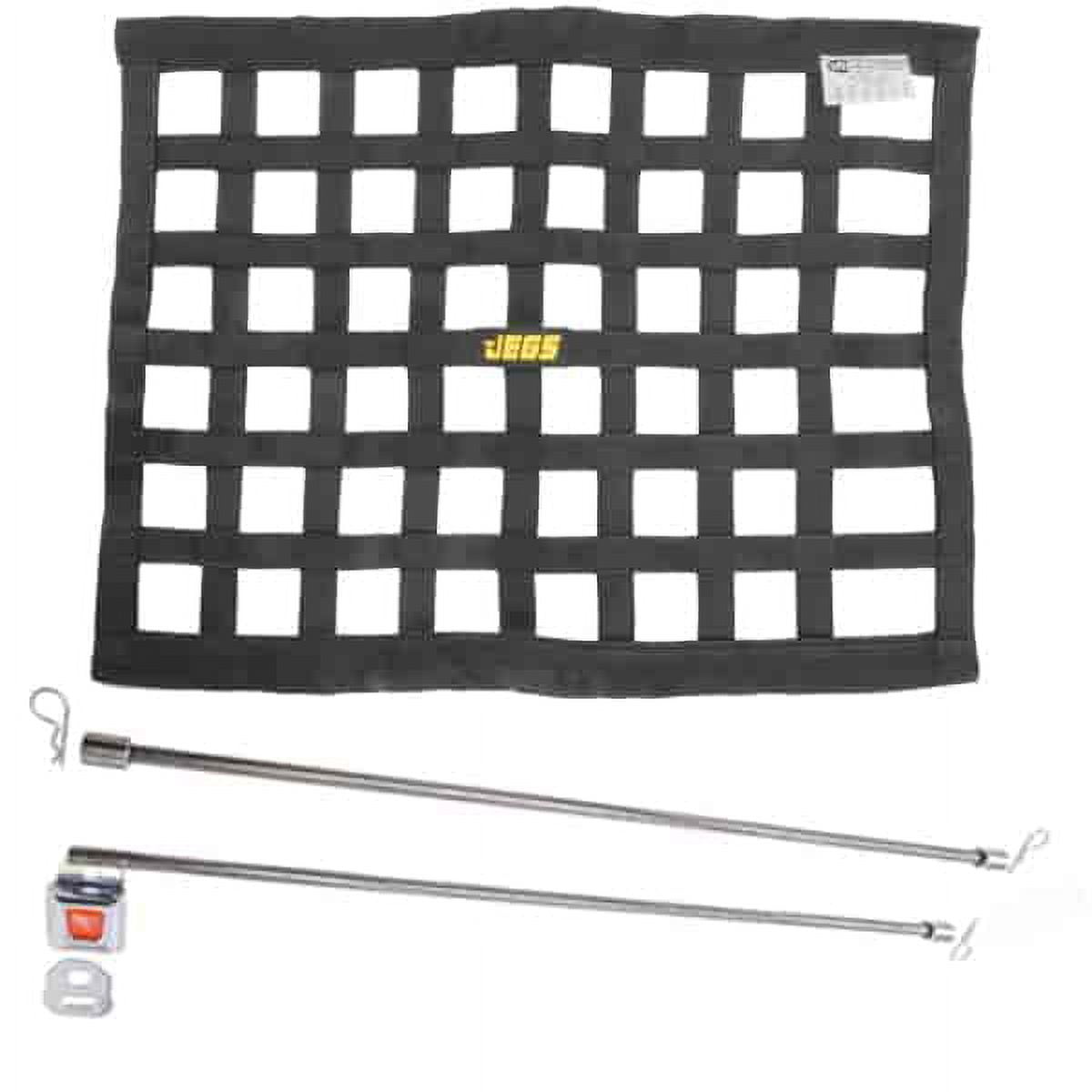 JEGS 70025K Ribbon Window Net Kit 18 in. H x 24 in. L Includes: Window ...