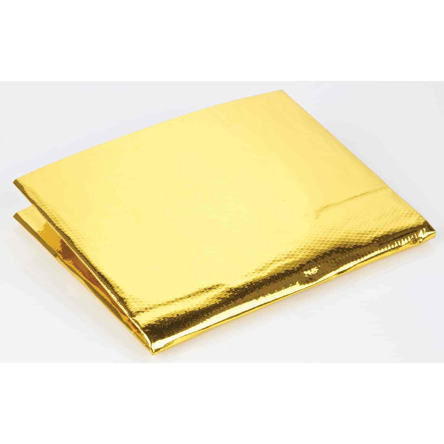 JEGS 70530 Reflective Gold Heat Shield 12 x 24 Sheet Laminated Glass ...