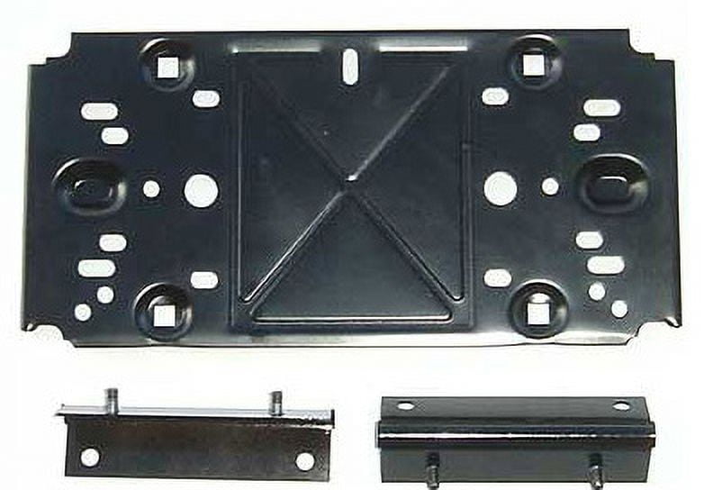 JEGS 79849 Front License Plate Bracket Kit Select 1974-1986 GM Models ...