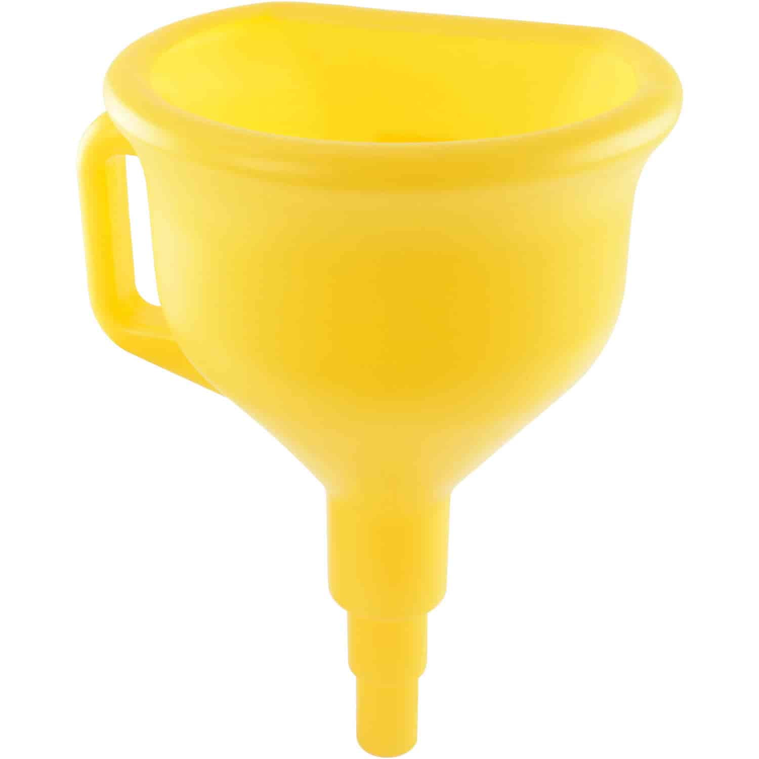 JEGS 80206 Round Funnel Yellow Length: 18 Diameter: 11.5 Neck O.D.: 1. ...