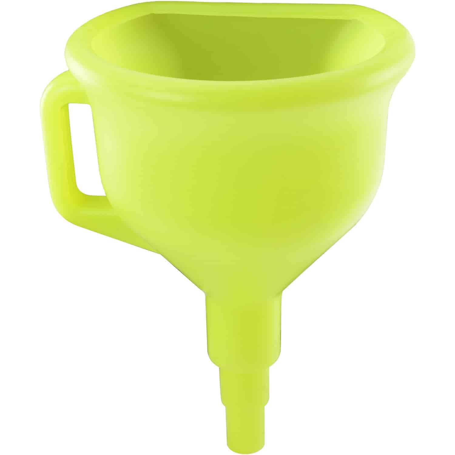 JEGS 80208 Round Funnel Lime Green Length: 18 Diameter: 11.5 Neck O.D ...