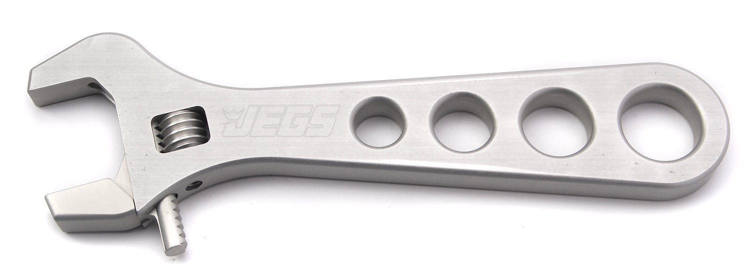 JEGS Billet Aluminum 8 in. Adjustable Wrench [-3 AN to -12 AN ...