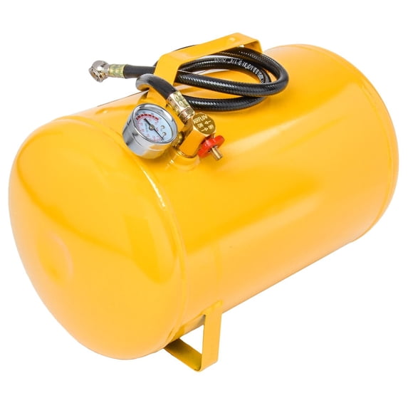JEGS Portable 5 Gallon Air Tank with 125 PSI Maximum Pressure, Yellow ...