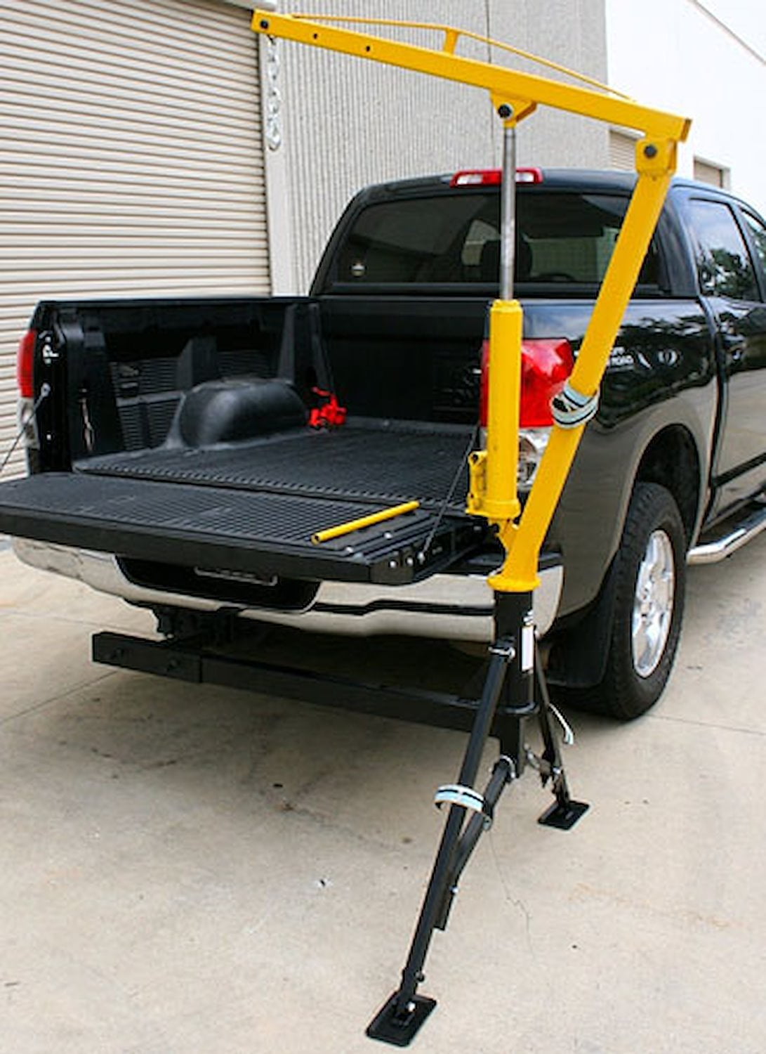 JEGS 81039 Hydraulic Hitch-Mounted Crane Three Boom Capacities: 500 lbs ...