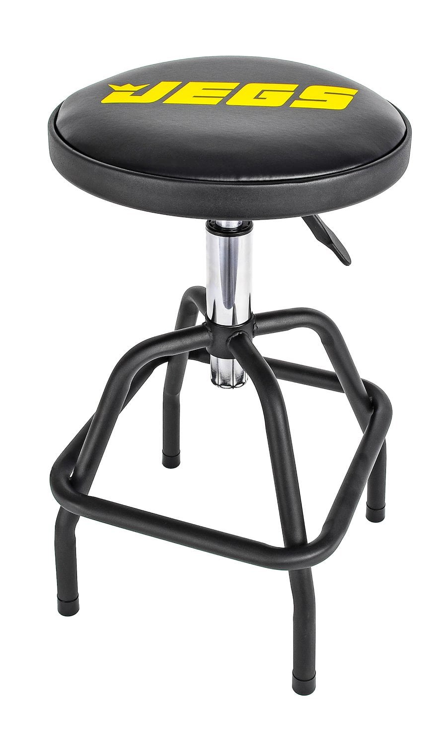 JEGS Heavy Duty Workshop Shop Stool, 14 in. Round Swivel Seat, 24-28 in ...