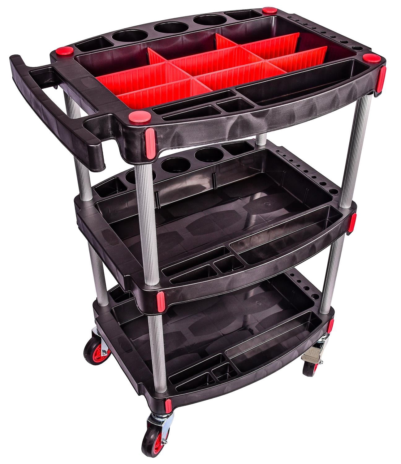 JEGS 81444 Professional Detailing Cart 3-Shelves Construction: ABS ...