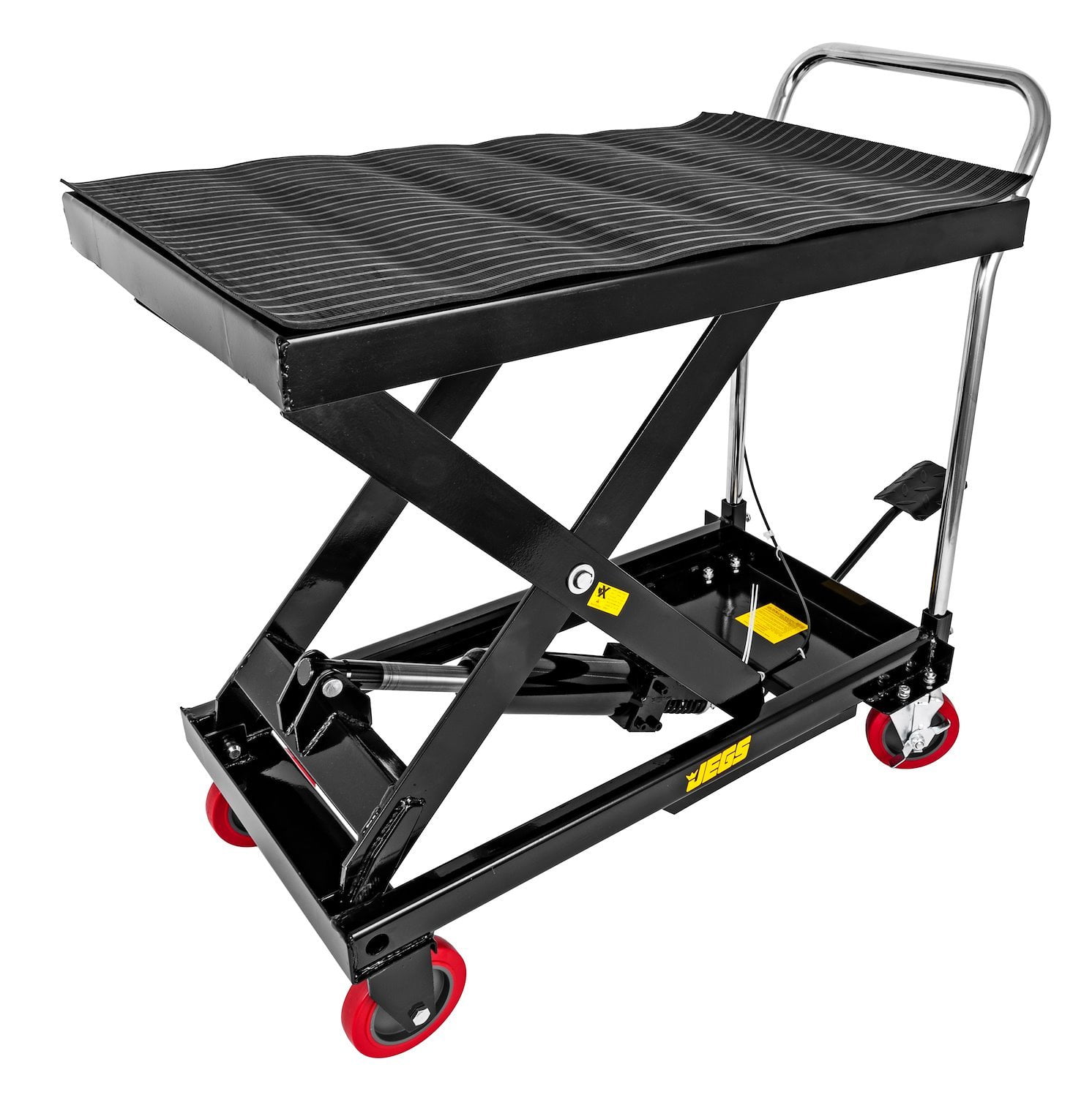 JEGS 81454 Hydraulic Lift Cart Capacity: 1100 lb. Raised Height: 31 in ...