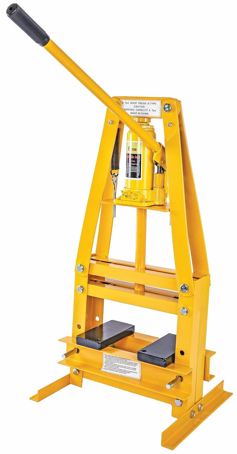 JEGS 81635 Hydraulic A-Frame Shop Press 6-Ton Bench Top Mount Metal ...