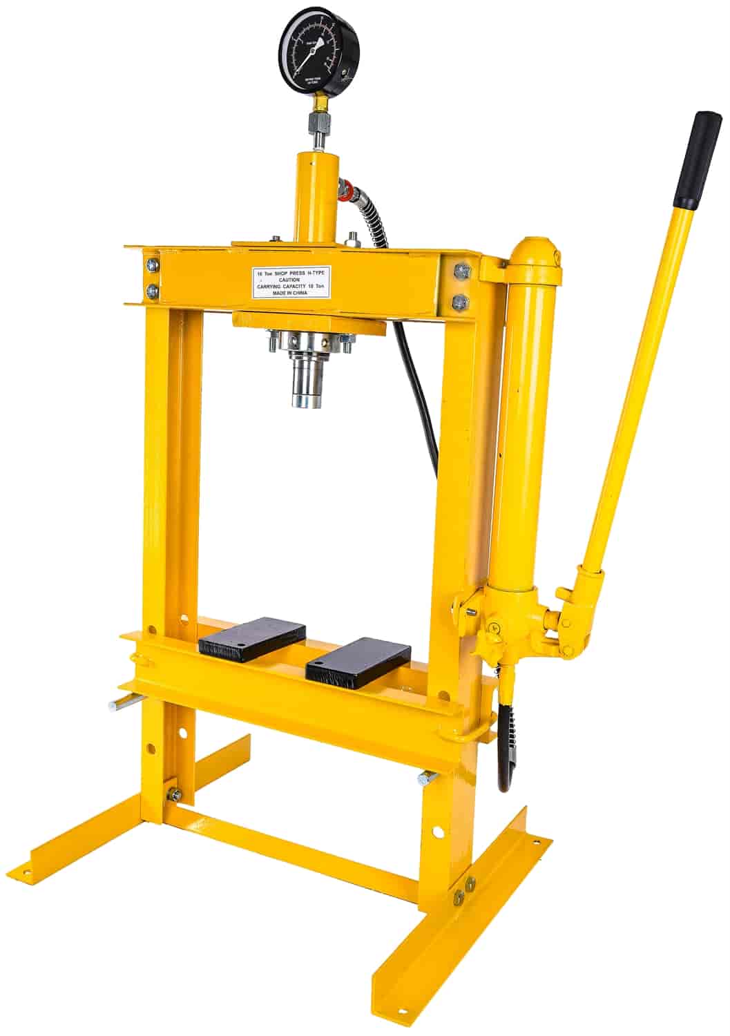 JEGS 81636 Hydraulic Shop Press 10-Ton Bench Top Mount Working Range: 1 ...