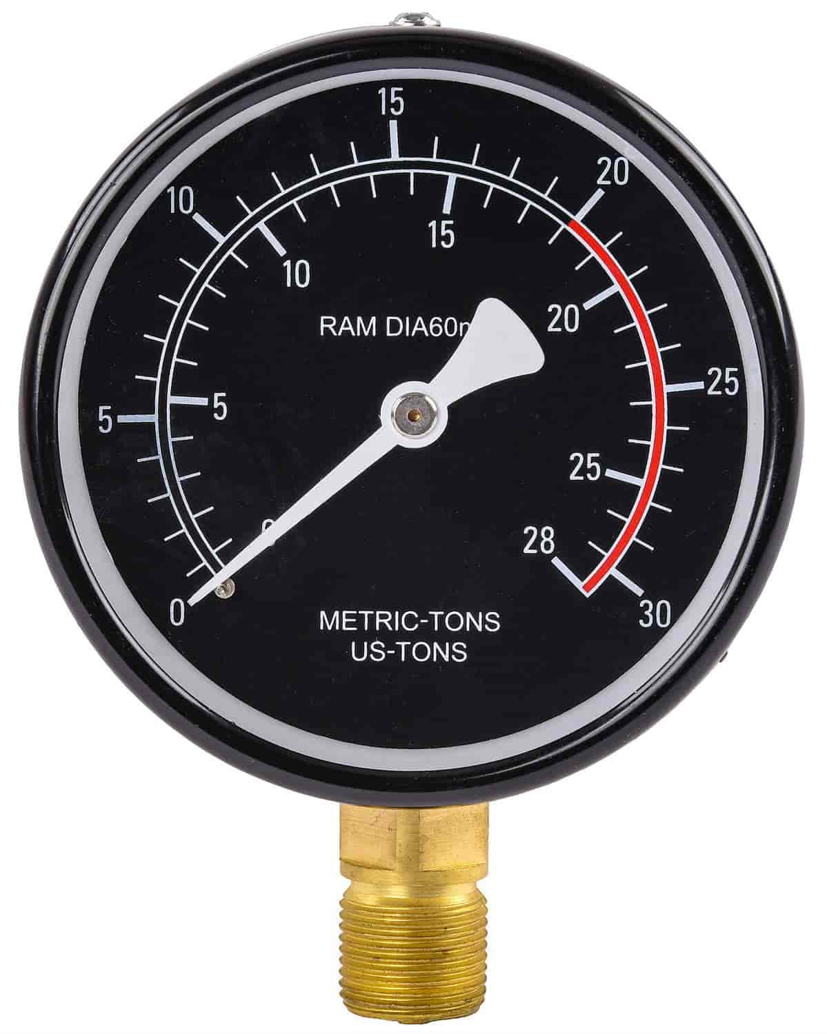 JEGS 81638-7 Replacement Pressure Gauge Fits JEGS 20-Ton Hydraulic Shop ...