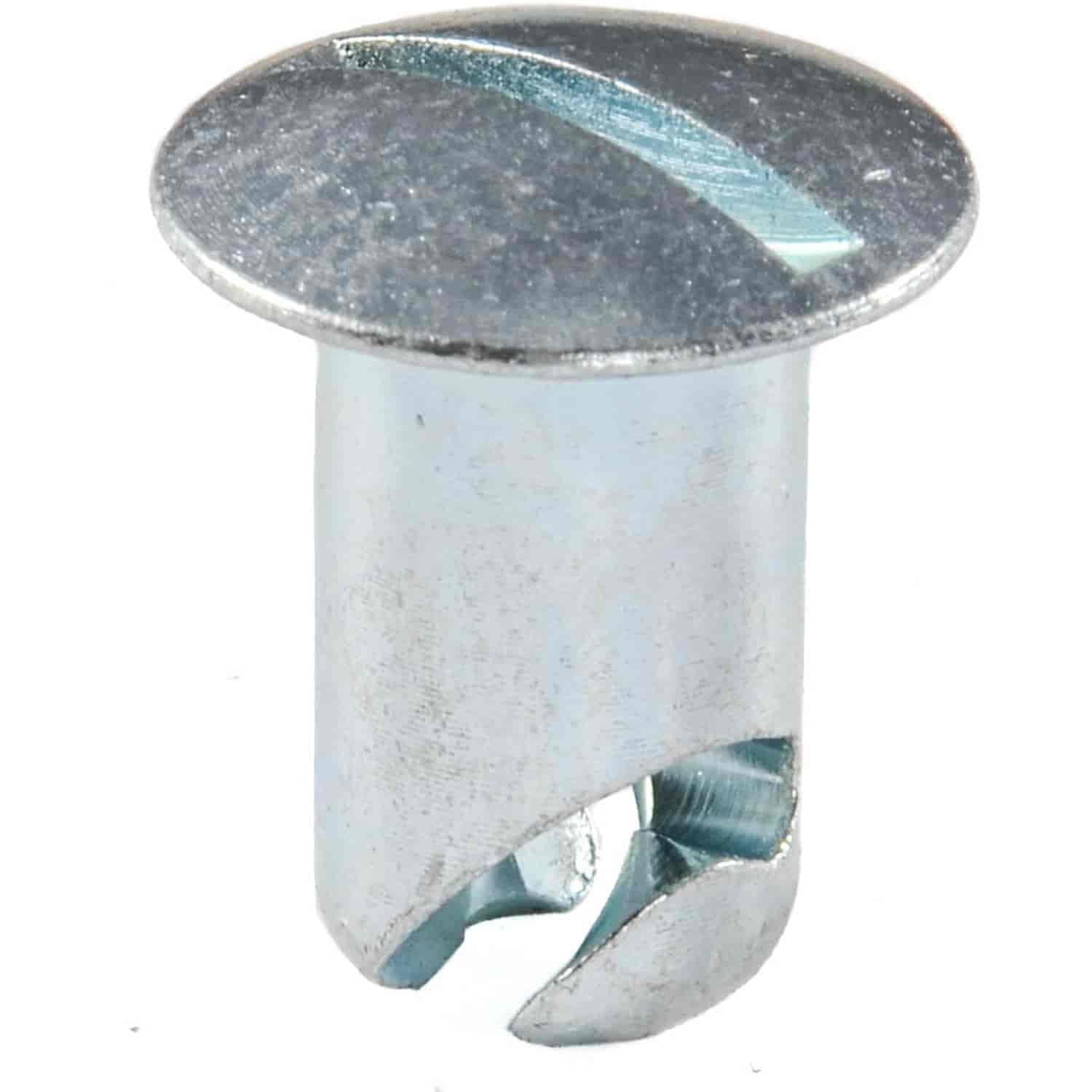 JEGS 82202 Quarter-Turn Fastener Buttons 3/8 in. Slotted Oval-Head 0. ...