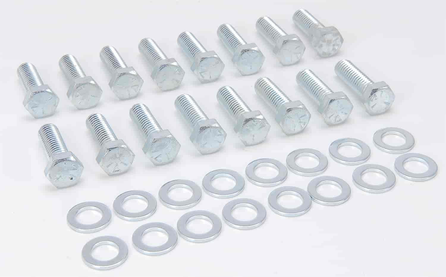 JEGS 83205 Intake Manifold Bolts Big Block Chevy Includes: (16) 3/8 -16 ...