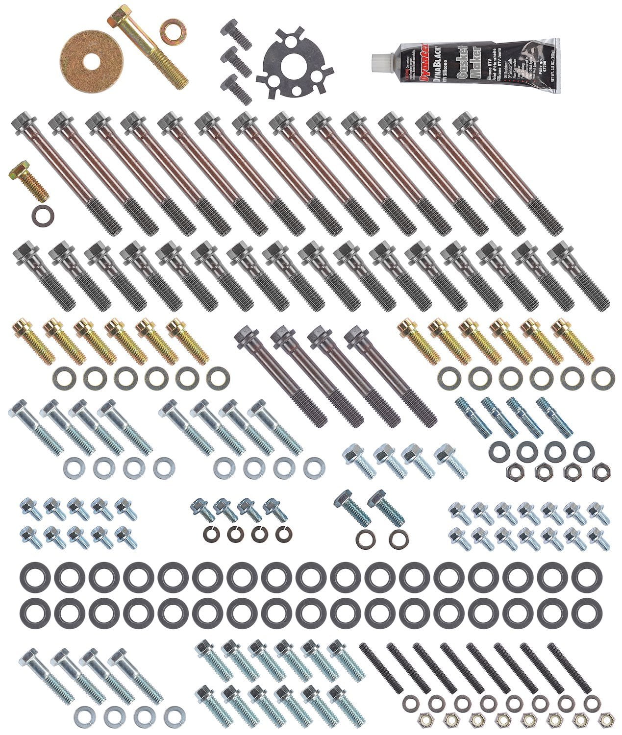 JEGS 83450 Premium Engine Bolt Kit Small Block Chevy 283-302-305-327 ...