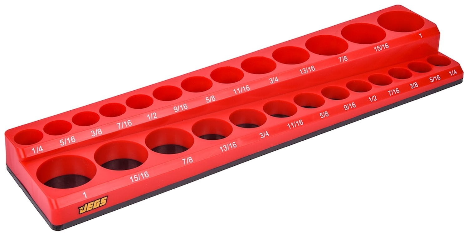 JEGS Magnetic Socket Organizer Tray [3/8 in. Drive SAE] - Walmart.com