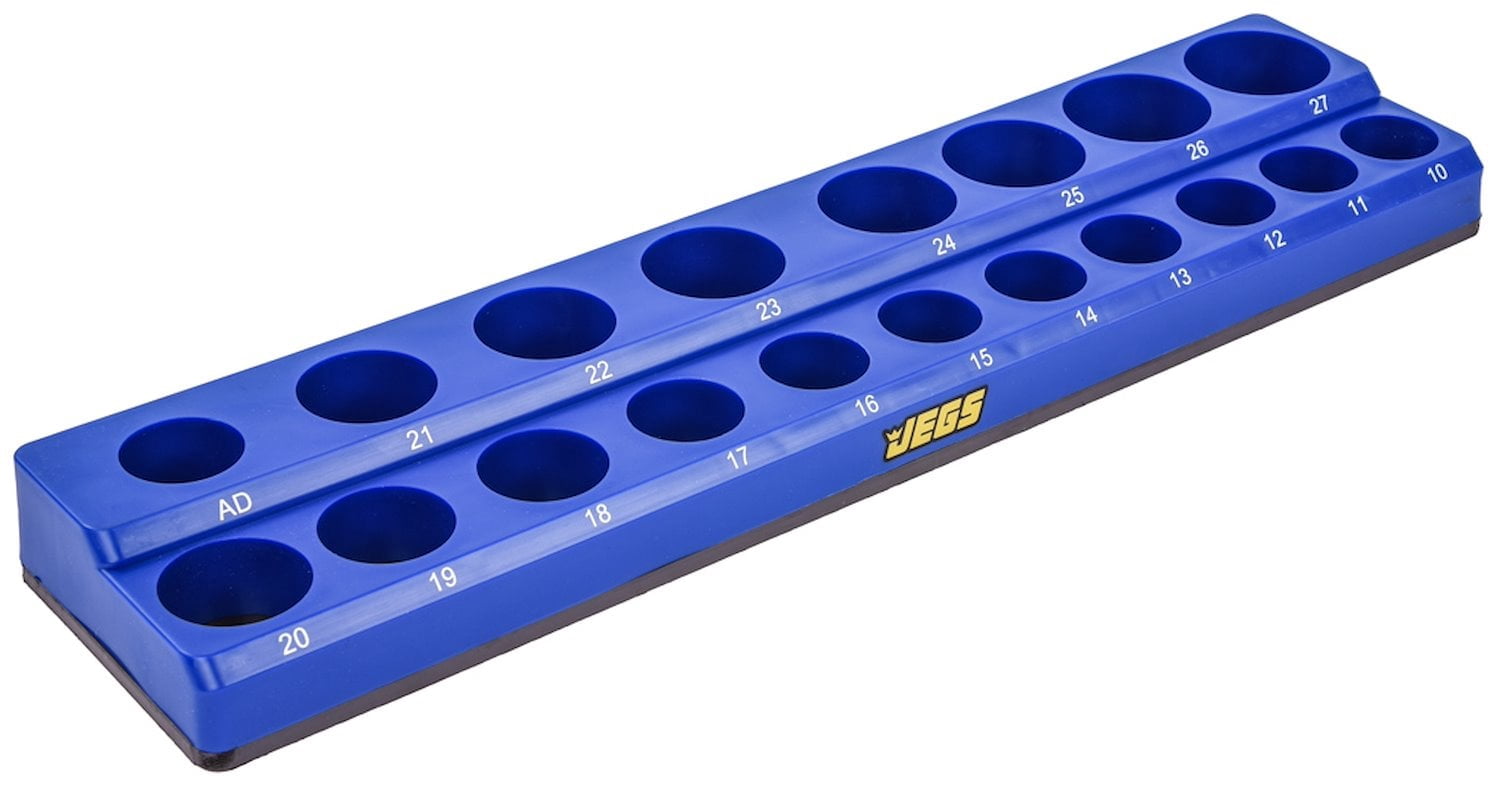 JEGS 1/2 in. Drive Metric Magnetic Socket Organizer Tray - Walmart.com