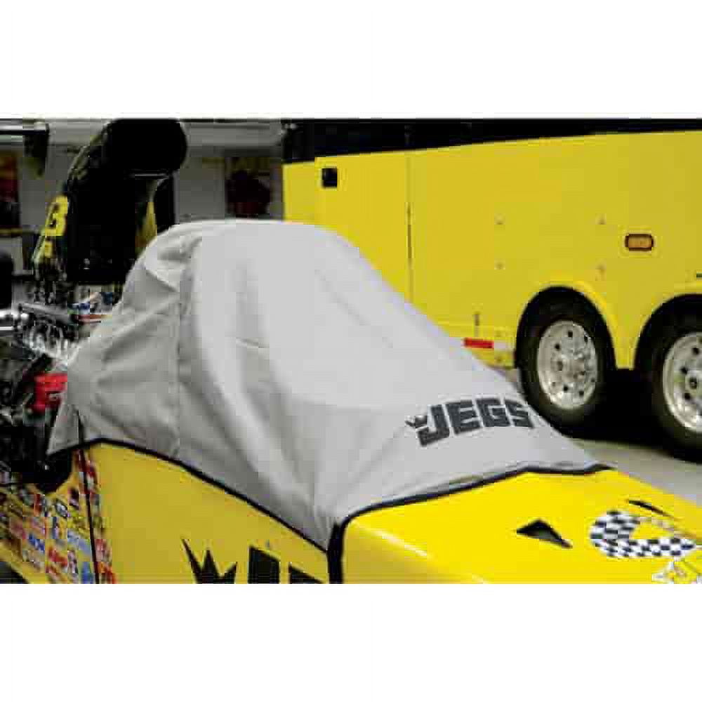 JEGS 90015 Dragster Cockpit Cover Gray UTSP Fabric with Jegs Logo Fits ...